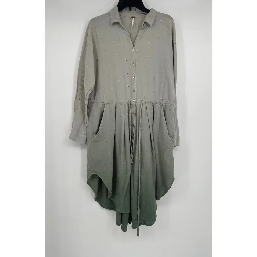 Free People | Dresses | Free People Ray Of Light Extreme Buttondown ...